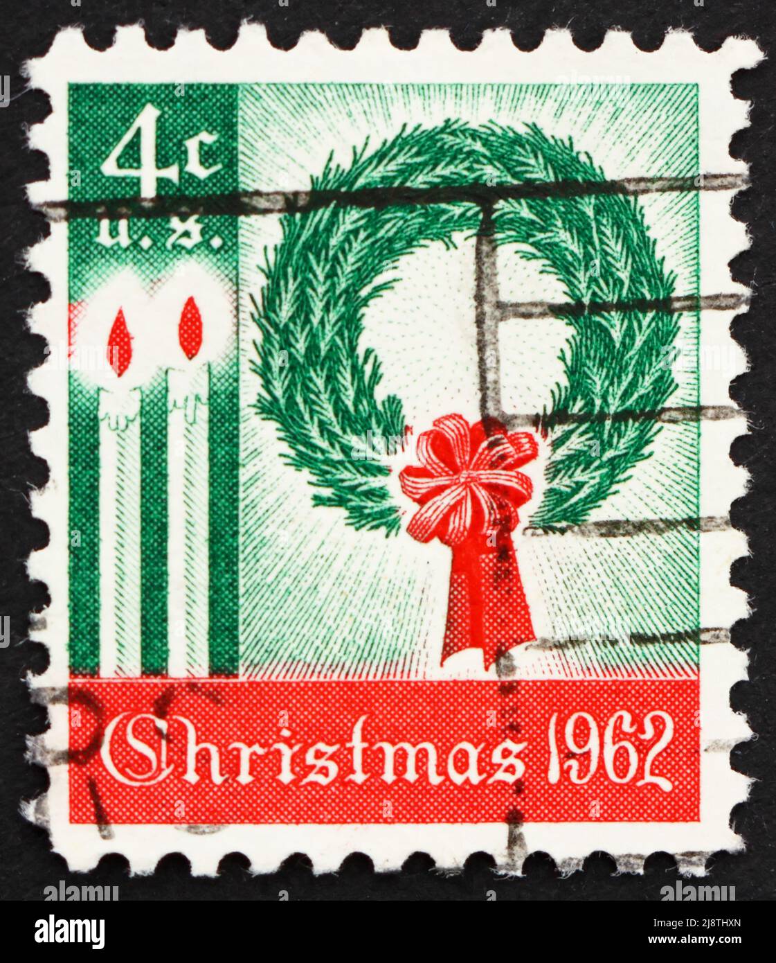 UNITED STATES OF AMERICA - CIRCA 1962: a stamp printed in the USA shows ...