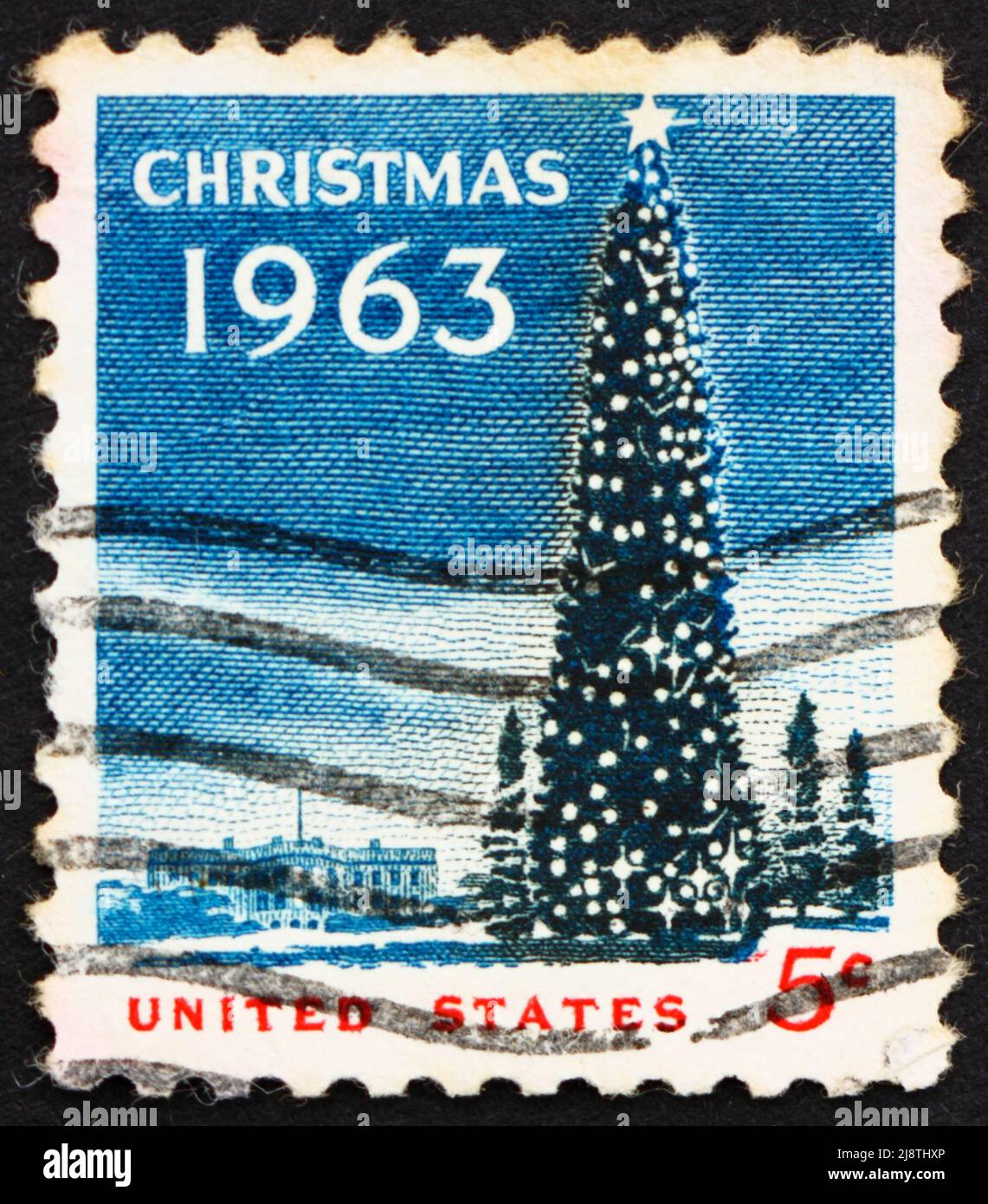 UNITED STATES OF AMERICA - CIRCA 1963: a stamp printed in the USA shows ...