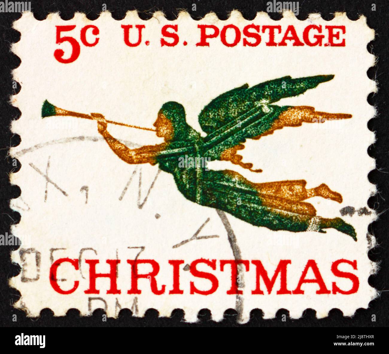 UNITED STATES OF AMERICA - CIRCA 1965: a stamp printed in the USA shows ...