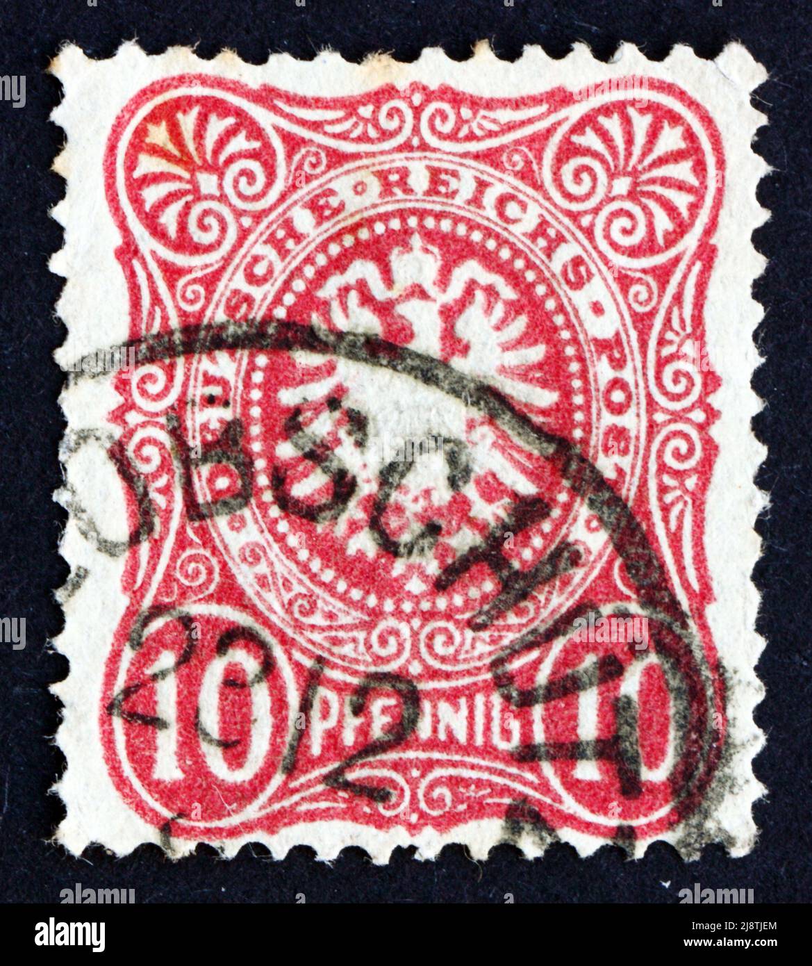 GERMANY - CIRCA 1875: a stamp printed in the Germany shows Coat of Arms ...