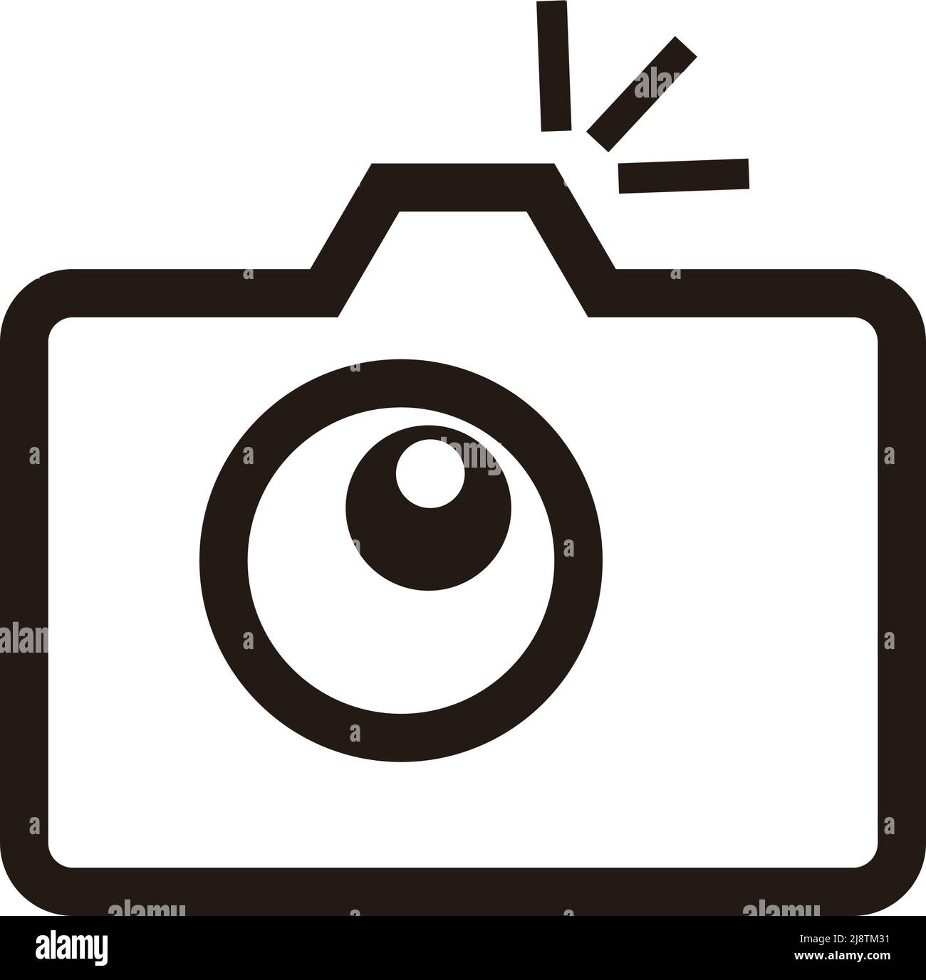 Pop camera icon. Vectors about shooting. Editable vector Stock Vector ...