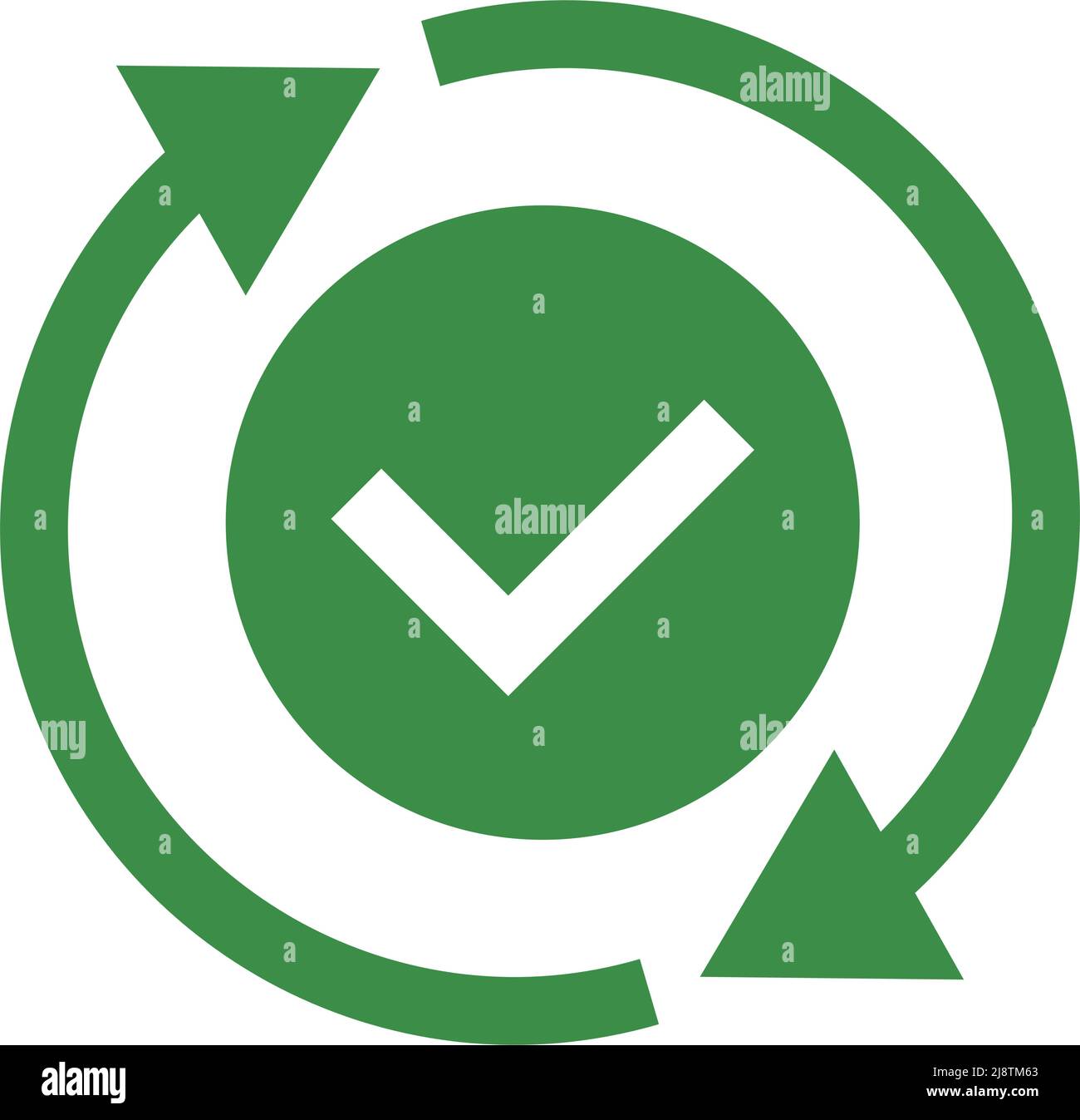 Rotating arrow and check mark icon. Editable vector Stock Vector Image ... Rotating arrow and check mark icon. Editable vector Stock Vector Image ...