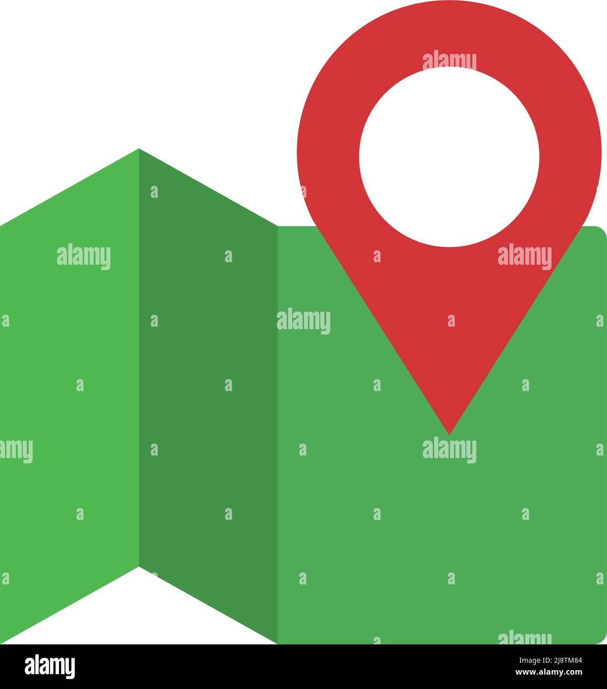 Map and pin icons. Location. Editable vector Stock Vector Image & Art ...