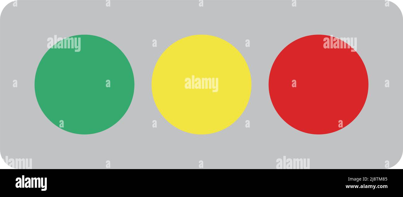 Flat design traffic light icon. Editable vector Stock Vector Image ...