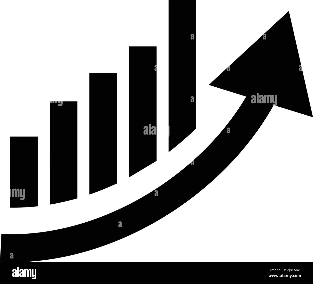Curve arrow chart Black and White Stock Photos & Images - Alamy