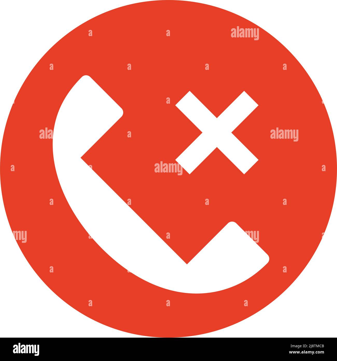 A phone icon that cannot be called. Editable vector Stock Vector Image ...
