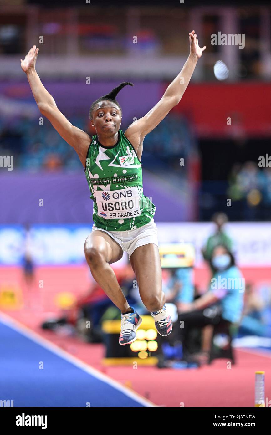 Ruth Usoro participating in the Belgrade 2022 World Indoor ...