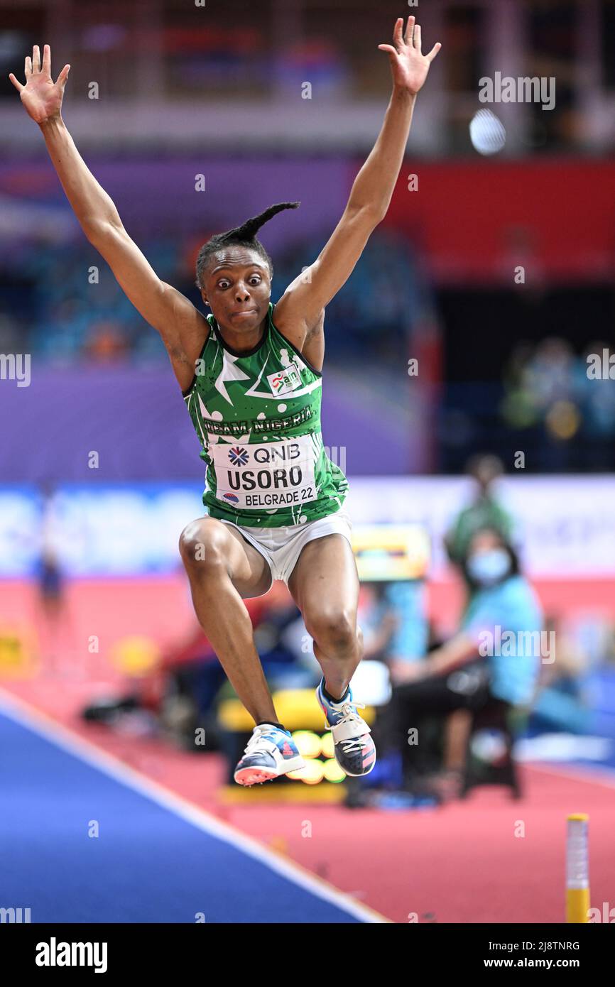 Ruth Usoro participating in the Belgrade 2022 World Indoor ...