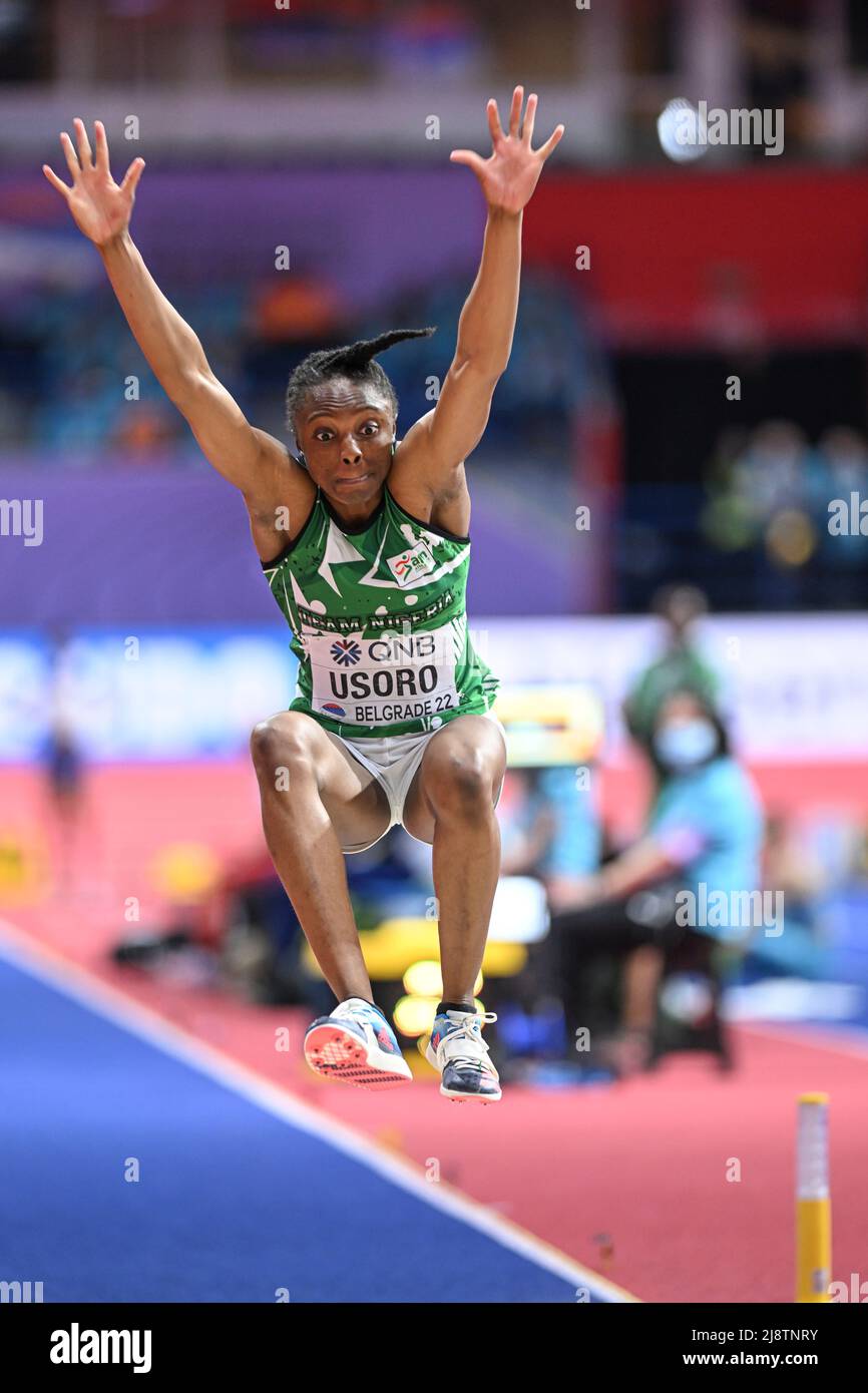 Ruth Usoro participating in the Belgrade 2022 World Indoor ...
