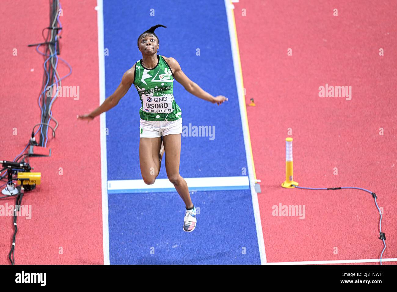 Ruth Usoro participating in the Belgrade 2022 World Indoor ...