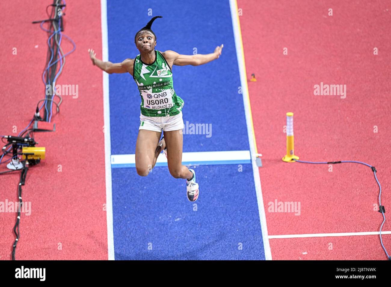 Ruth Usoro participating in the Belgrade 2022 World Indoor ...