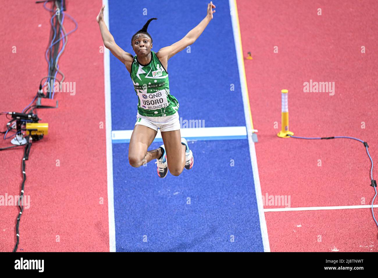 Ruth Usoro participating in the Belgrade 2022 World Indoor ...