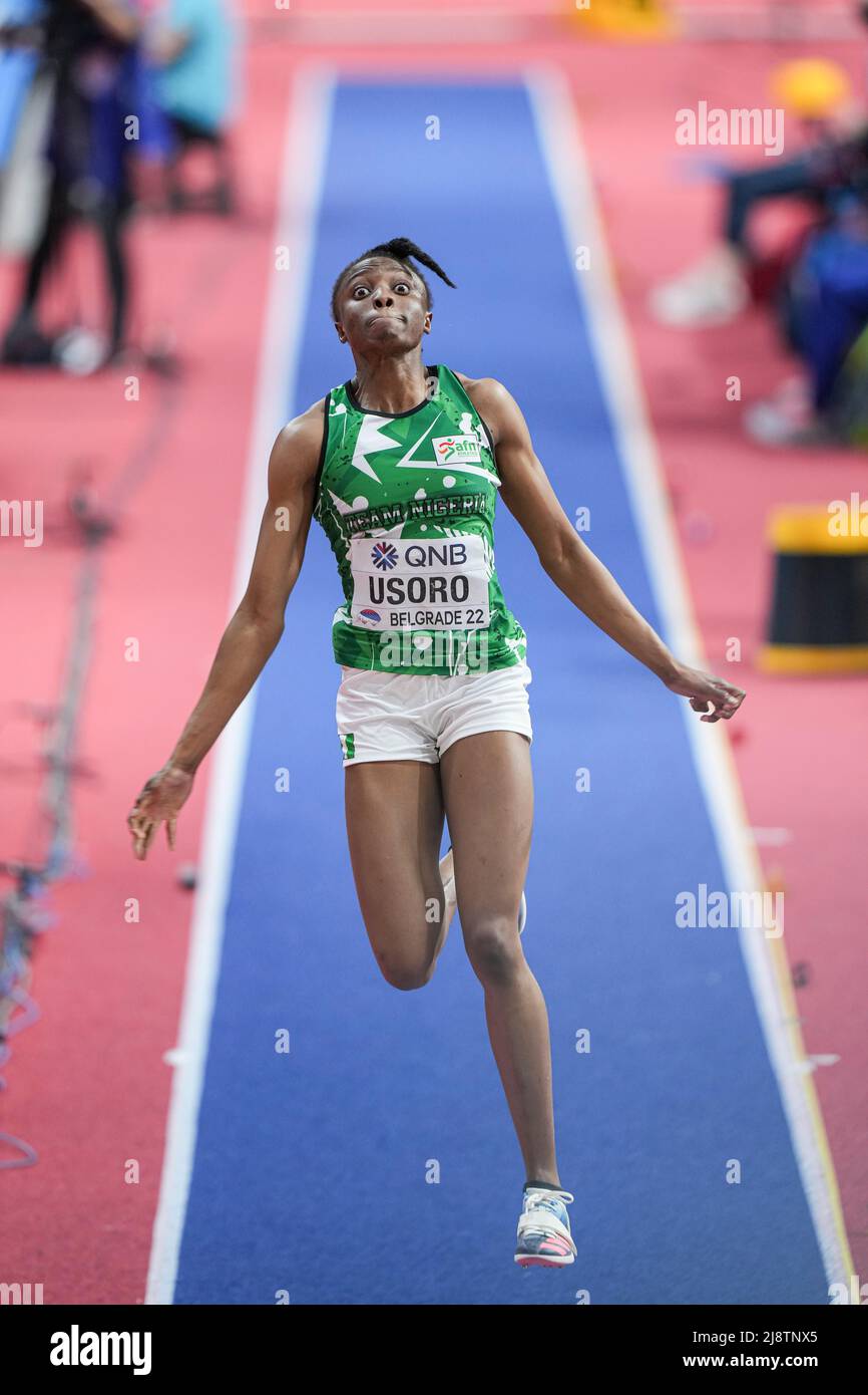 Ruth Usoro participating in the Belgrade 2022 World Indoor ...