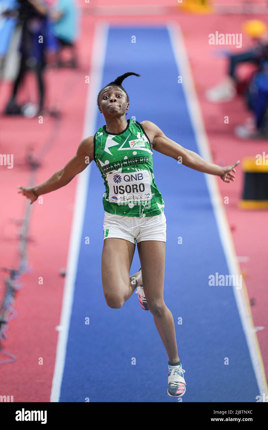 Ruth Usoro participating in the Belgrade 2022 World Indoor ...
