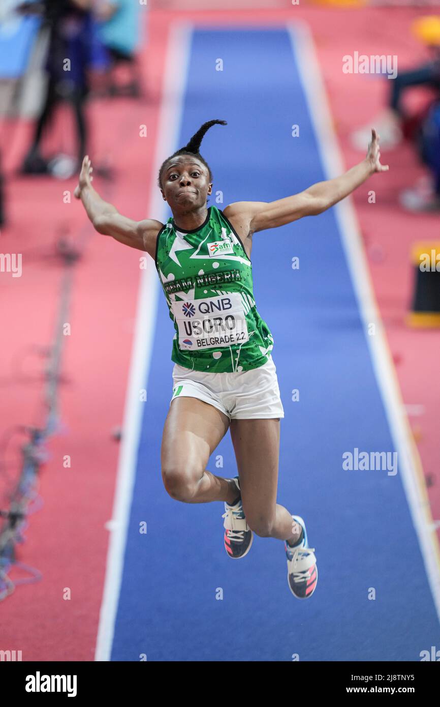 Ruth Usoro participating in the Belgrade 2022 World Indoor ...