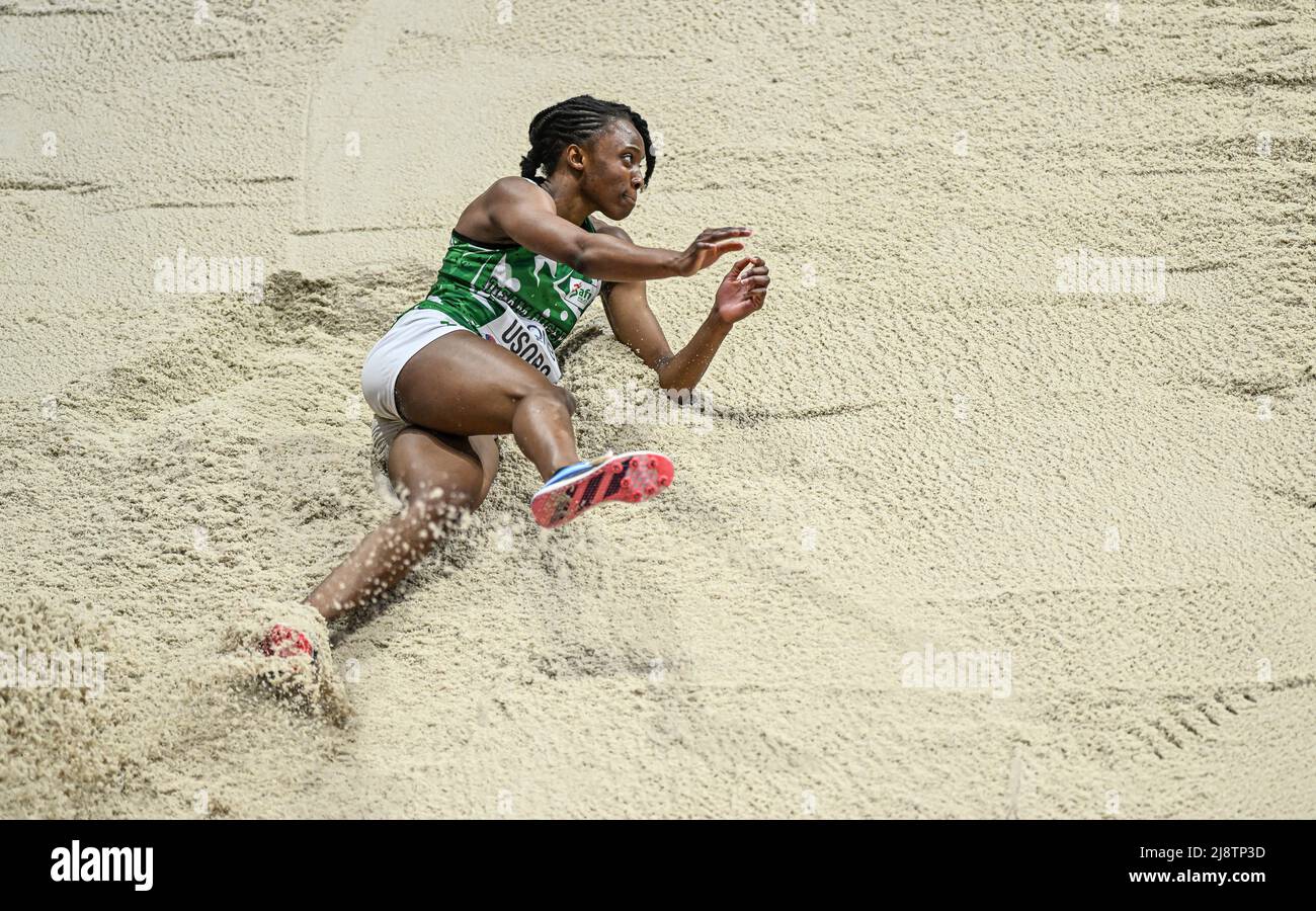 Ruth Usoro participating in the Belgrade 2022 World Indoor ...