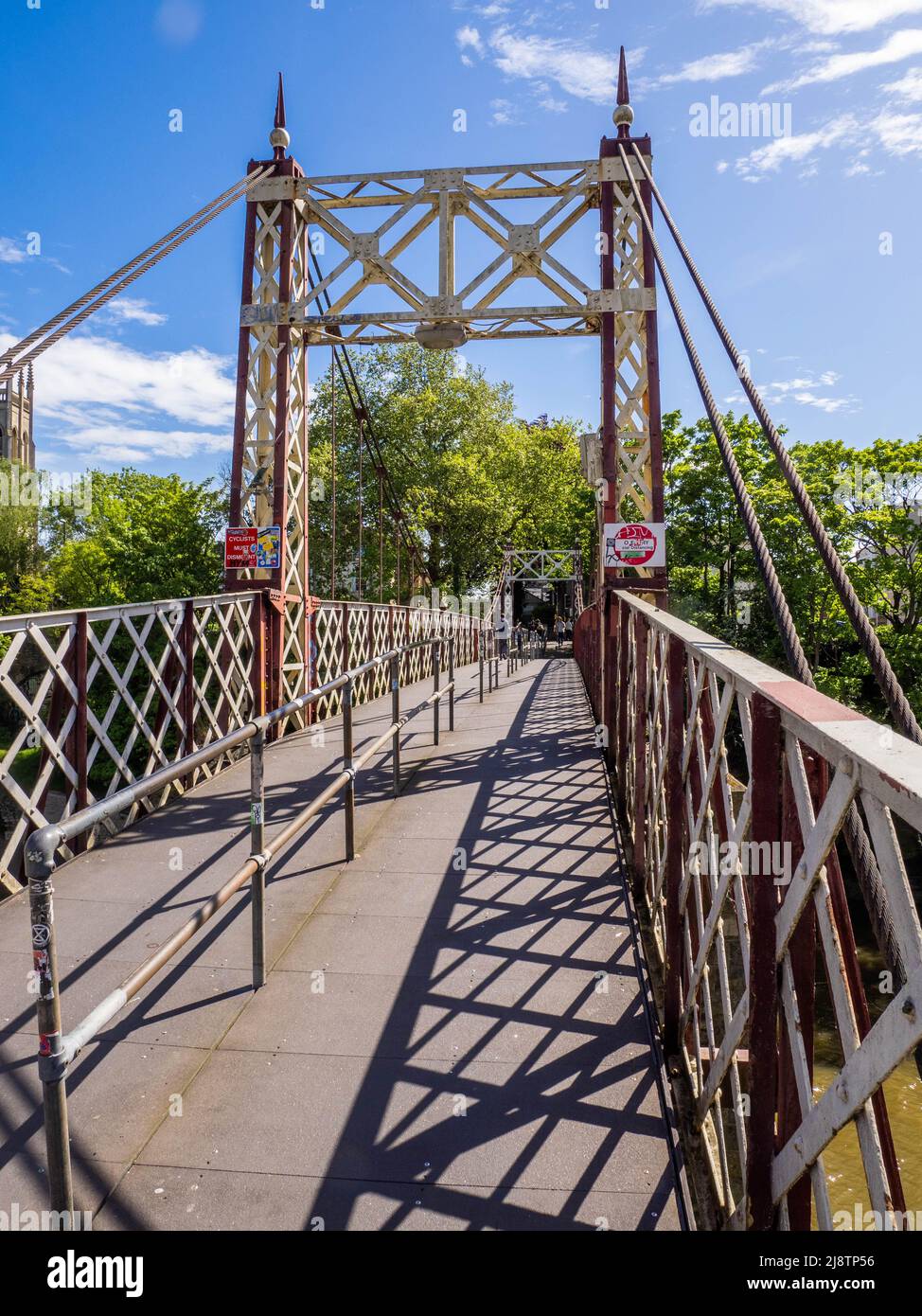 Gaol Ferry Bridge an important crossing for pedestrians and cyclists of the River Avon New Cut ...