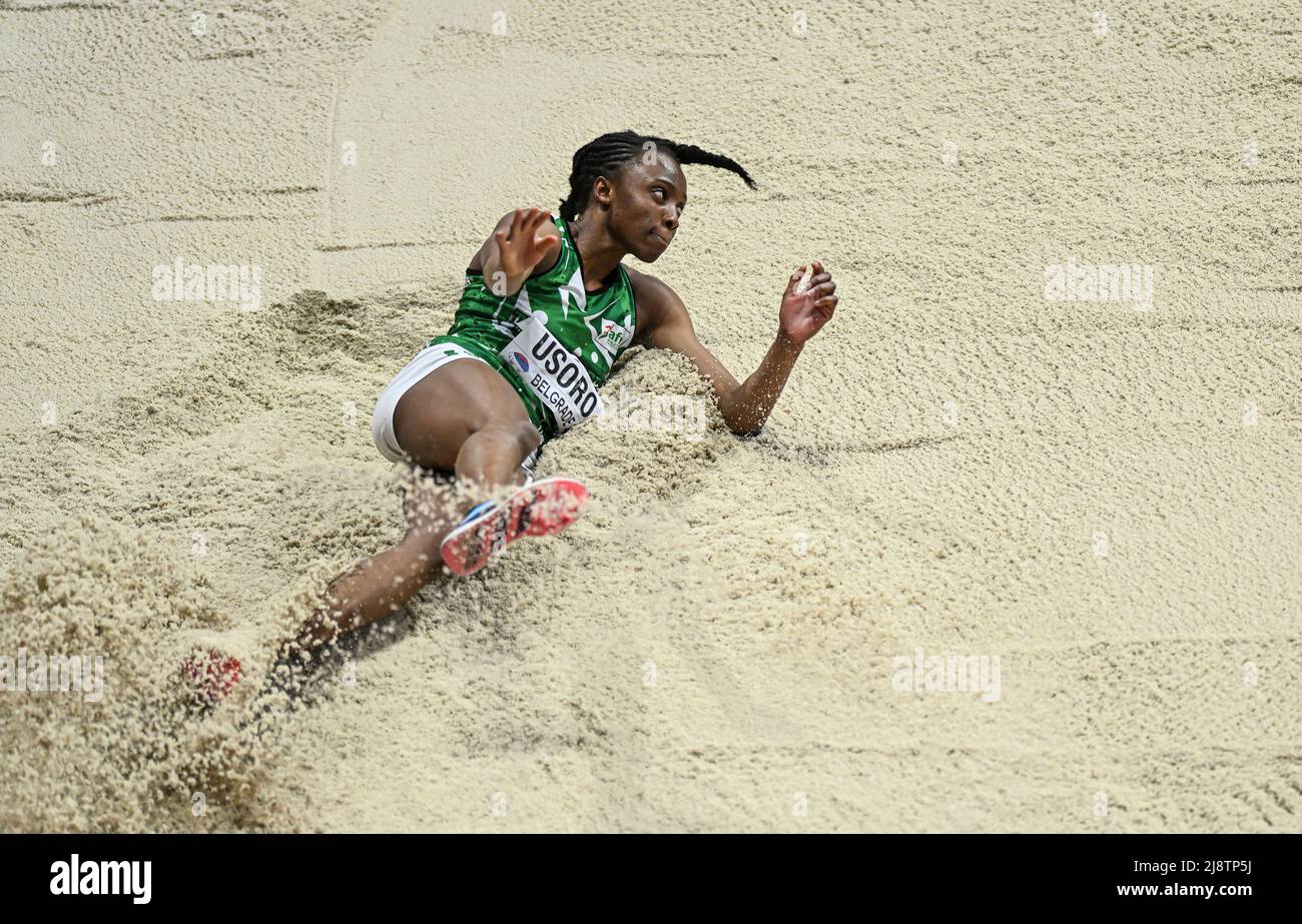 Ruth Usoro participating in the Belgrade 2022 World Indoor ...
