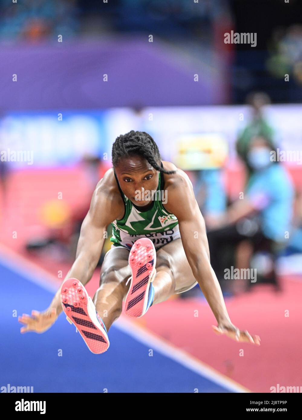 Ruth Usoro participating in the Belgrade 2022 World Indoor ...