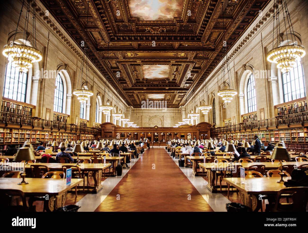 New york public library ceiling hi-res stock photography and images - Alamy