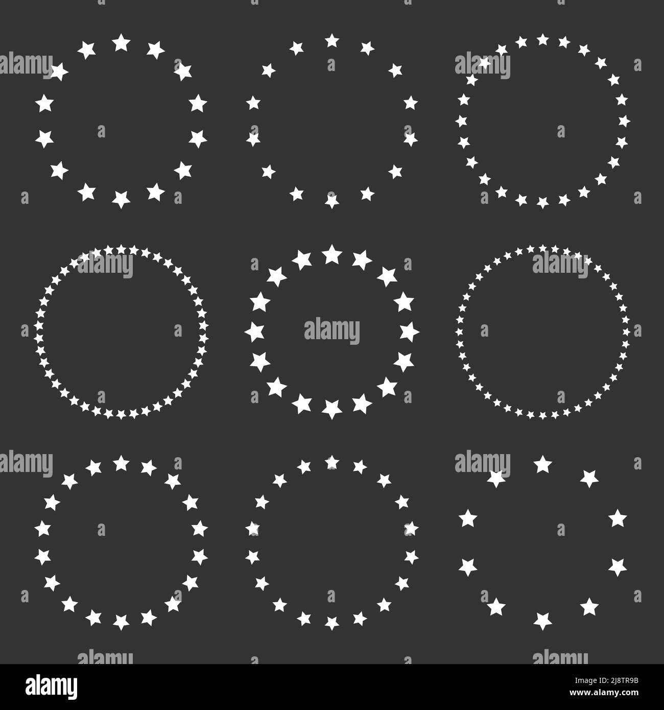 Black And White Star Border Clip Art
