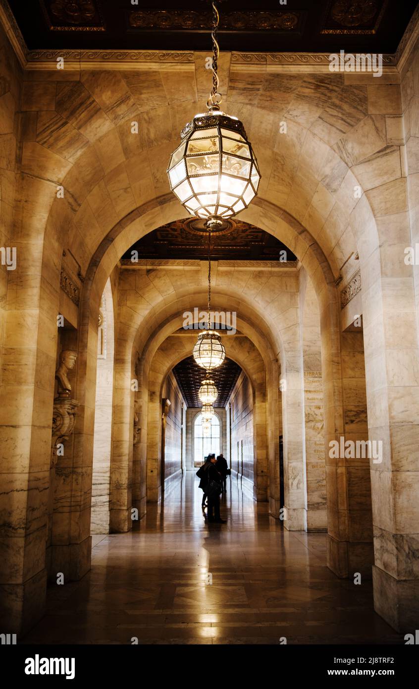 Interior of the New York Public Library Stock Photo - Alamy