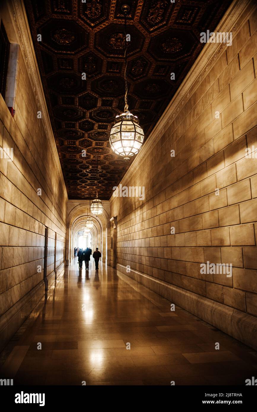 Interior of the New York Public Library Stock Photo - Alamy