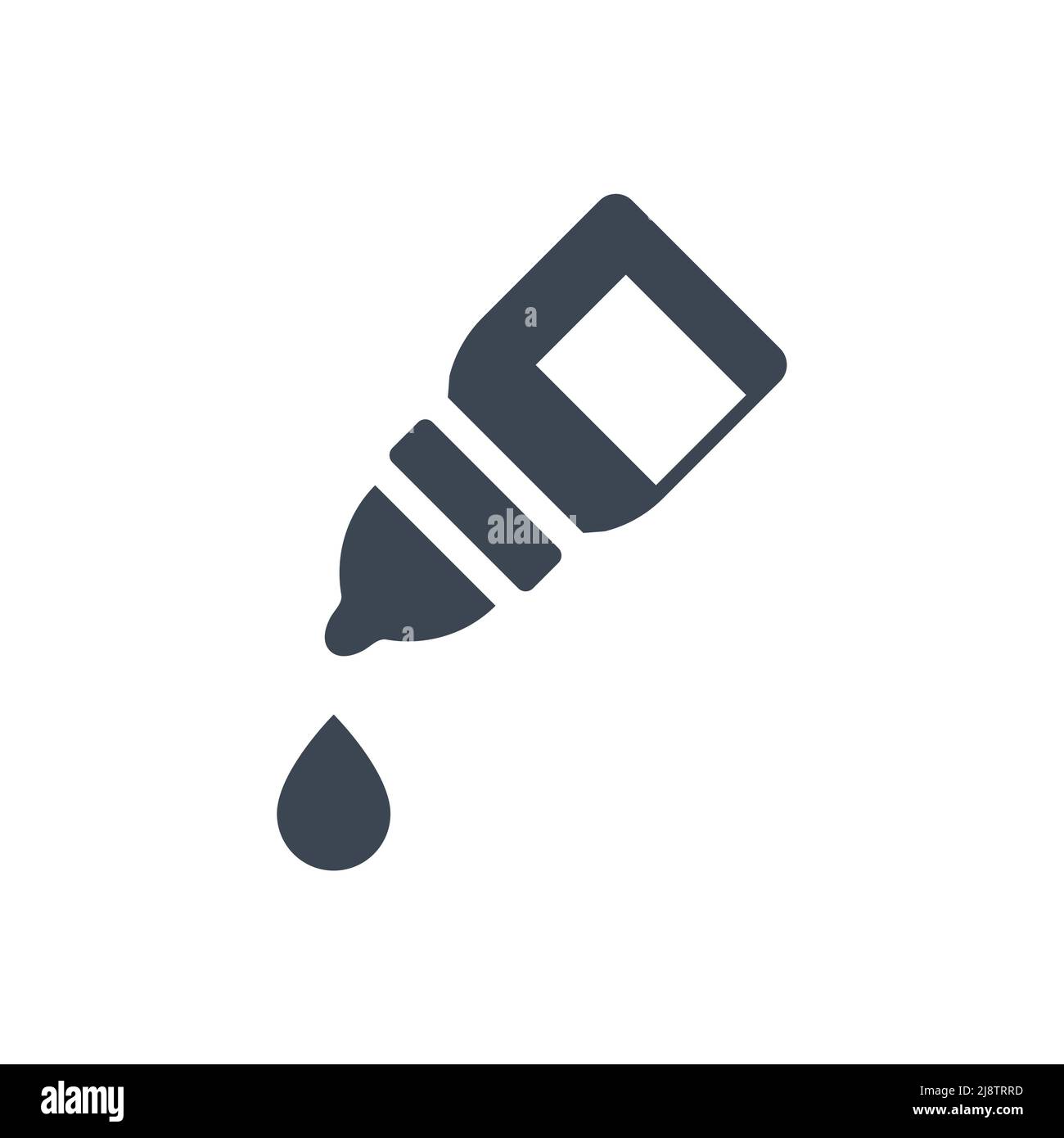 Eye Drops Related Vector Glyph Icon. Drugs. Eye Drops sign. Isolated on ...
