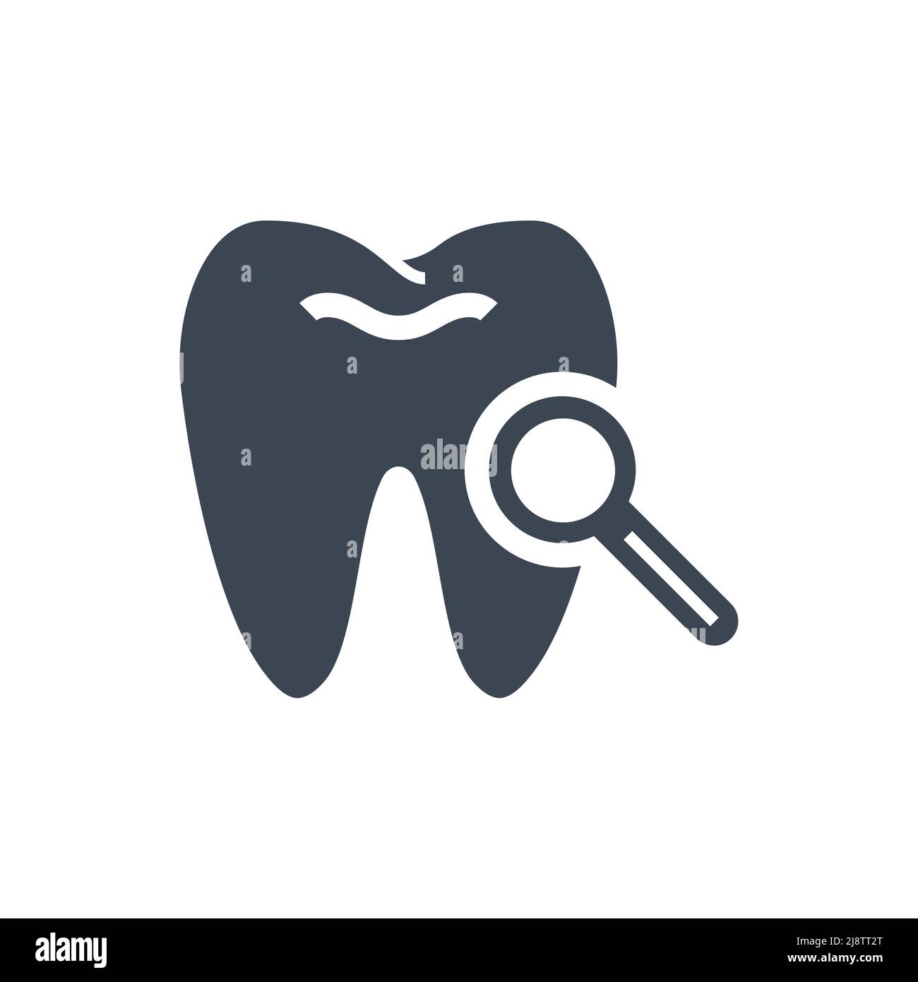 Dental Diagnostic Related Vector Glyph Icon. Dental Diagnostic sign ...