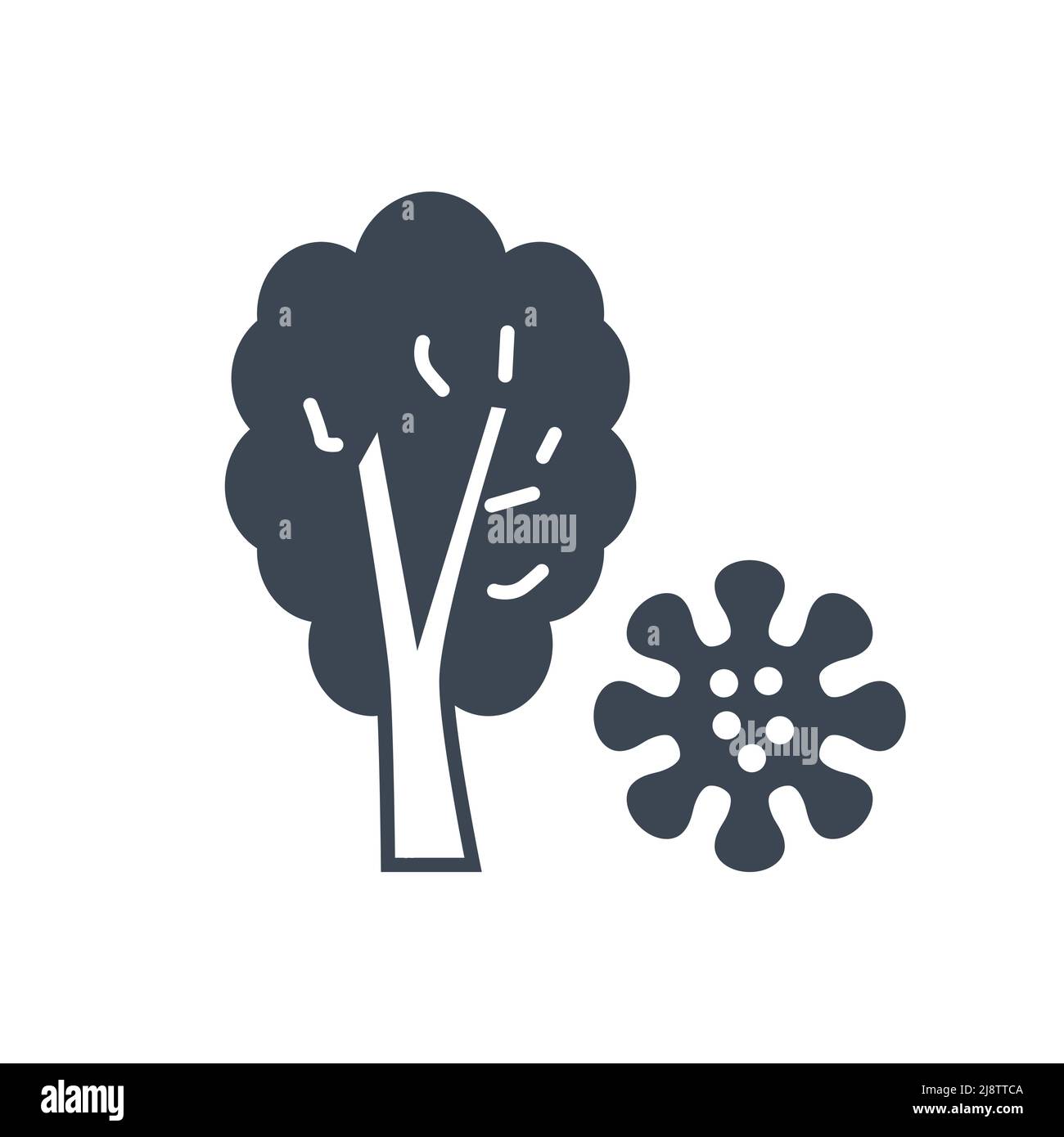 Disease on tree Stock Vector Images - Alamy