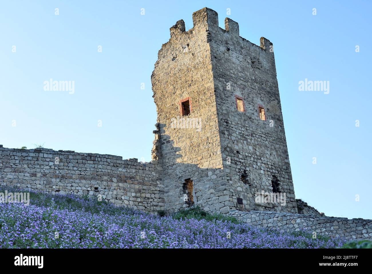 Old fortress Caffa in Feodosia, Crimea, Russia Stock Photo - Alamy