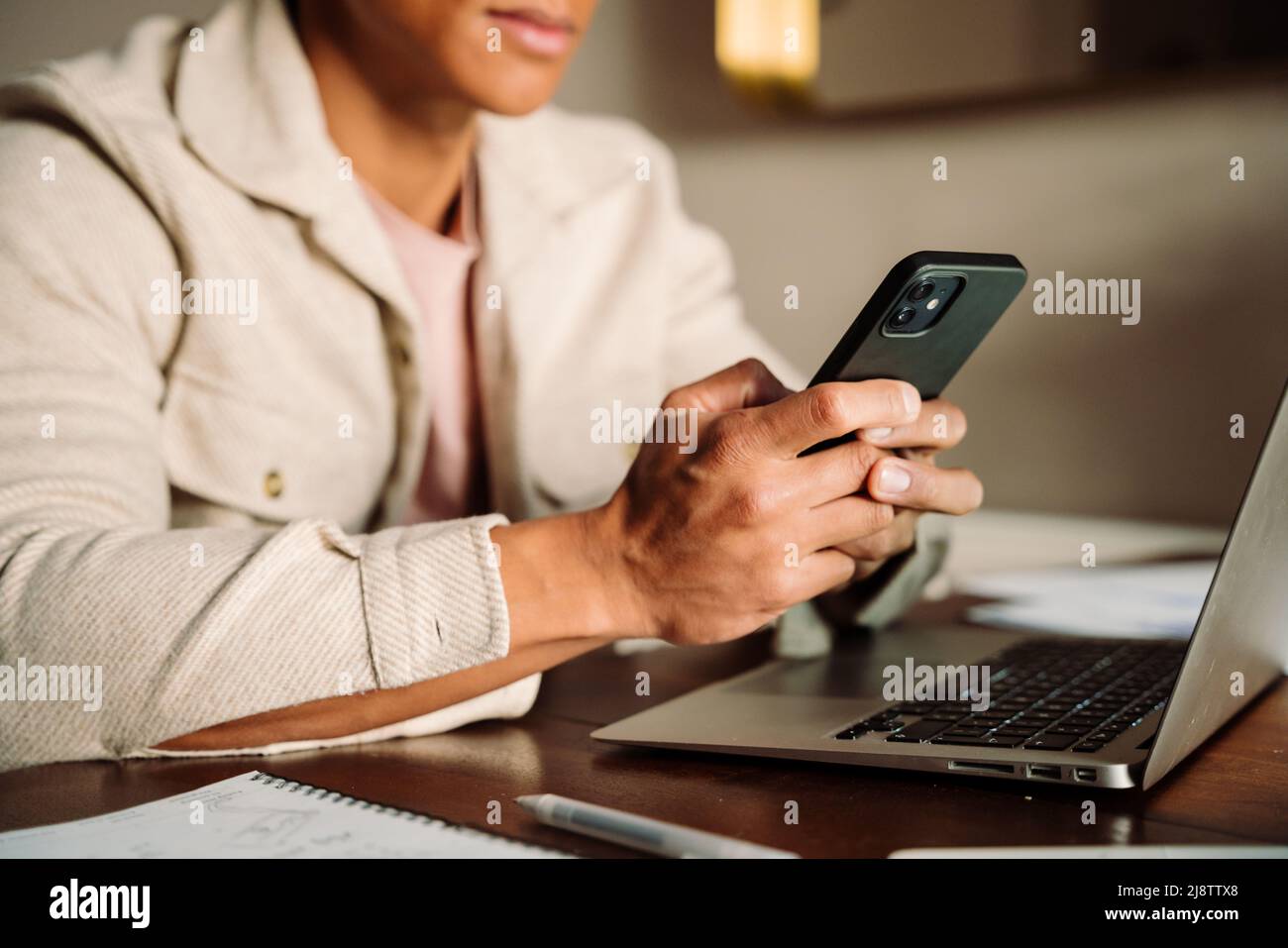 Asian business man on video hi-res stock photography and images - Alamy