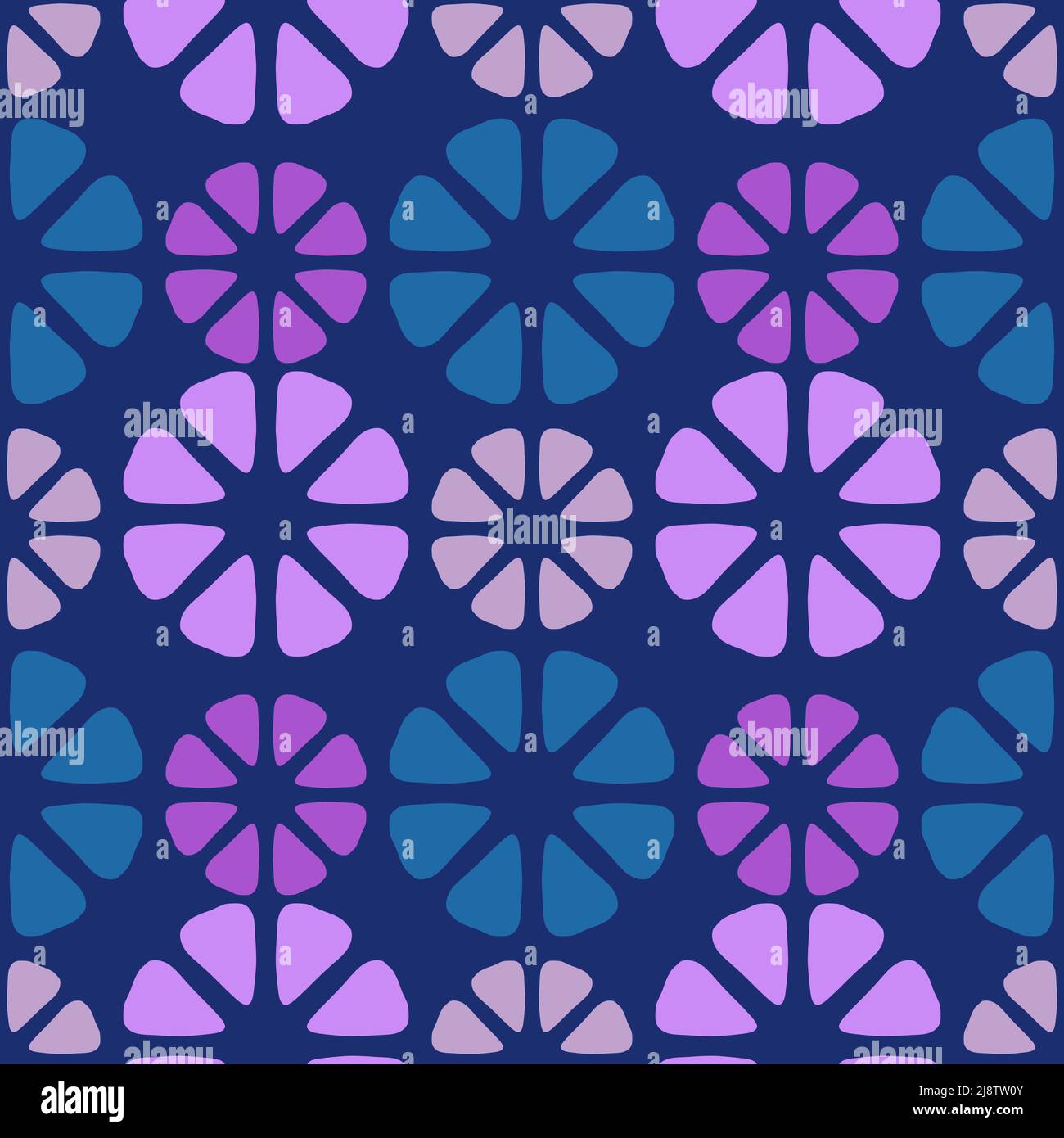 Abstract flower seamless geometric floral pattern for textiles and ...