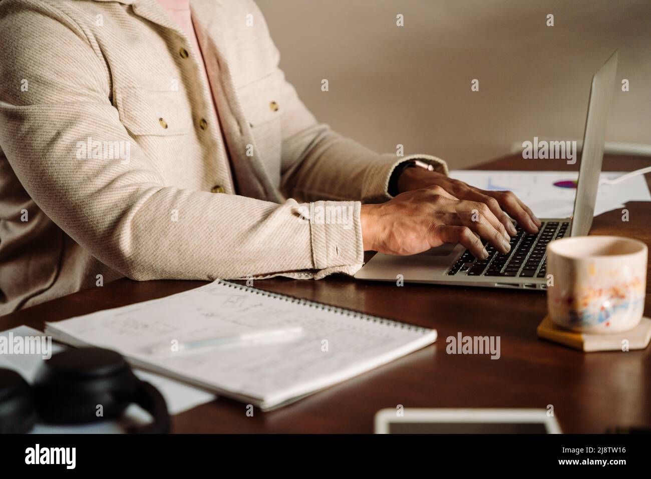 Asian male hand typing hi-res stock photography and images - Alamy