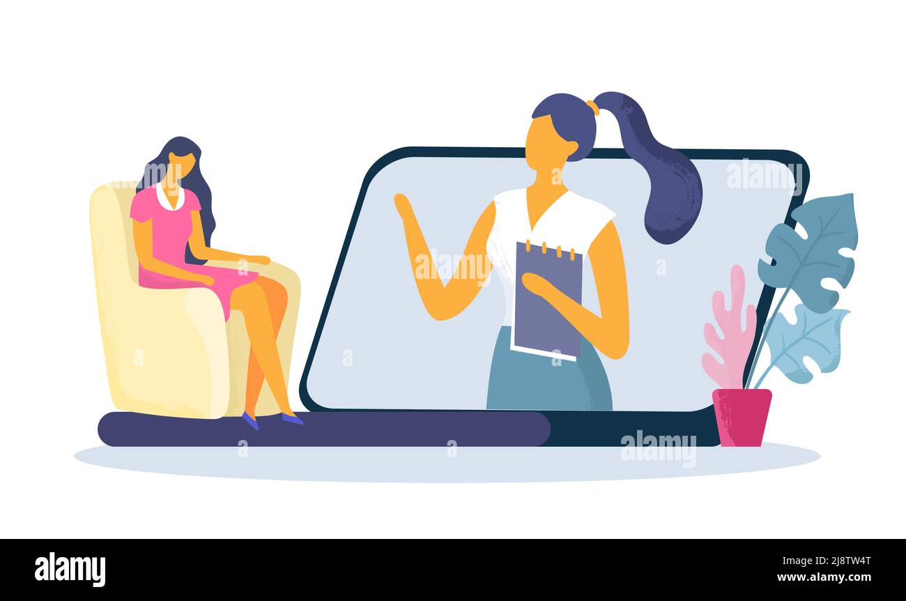 Virtual therapy session hi-res stock photography and images - Alamy