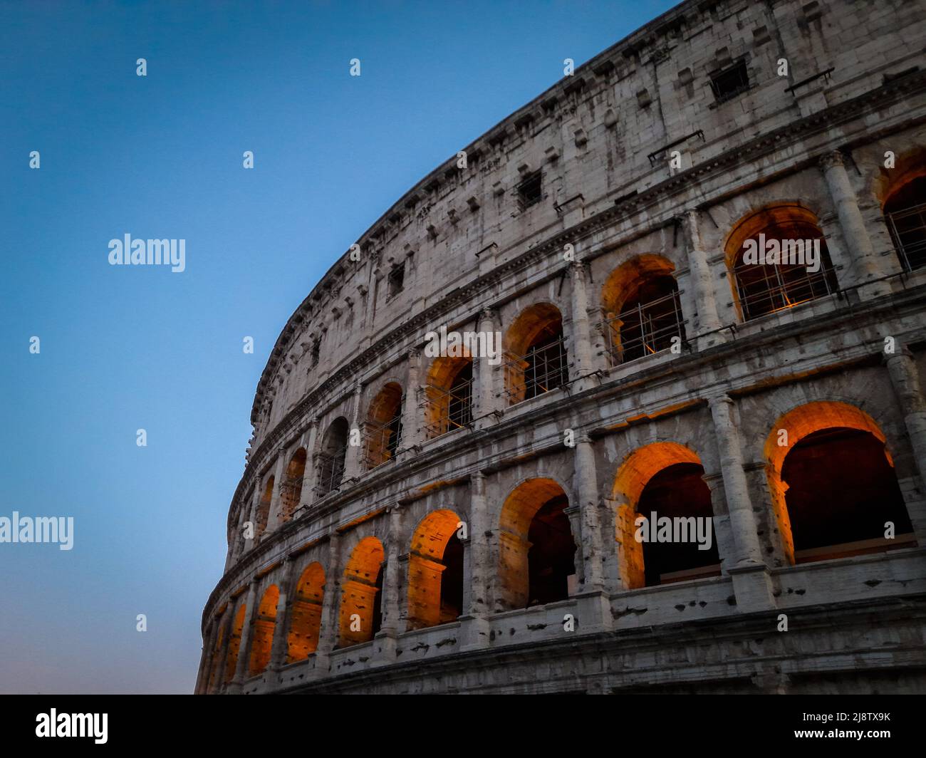 Colosseum at night Stock Photo - Alamy