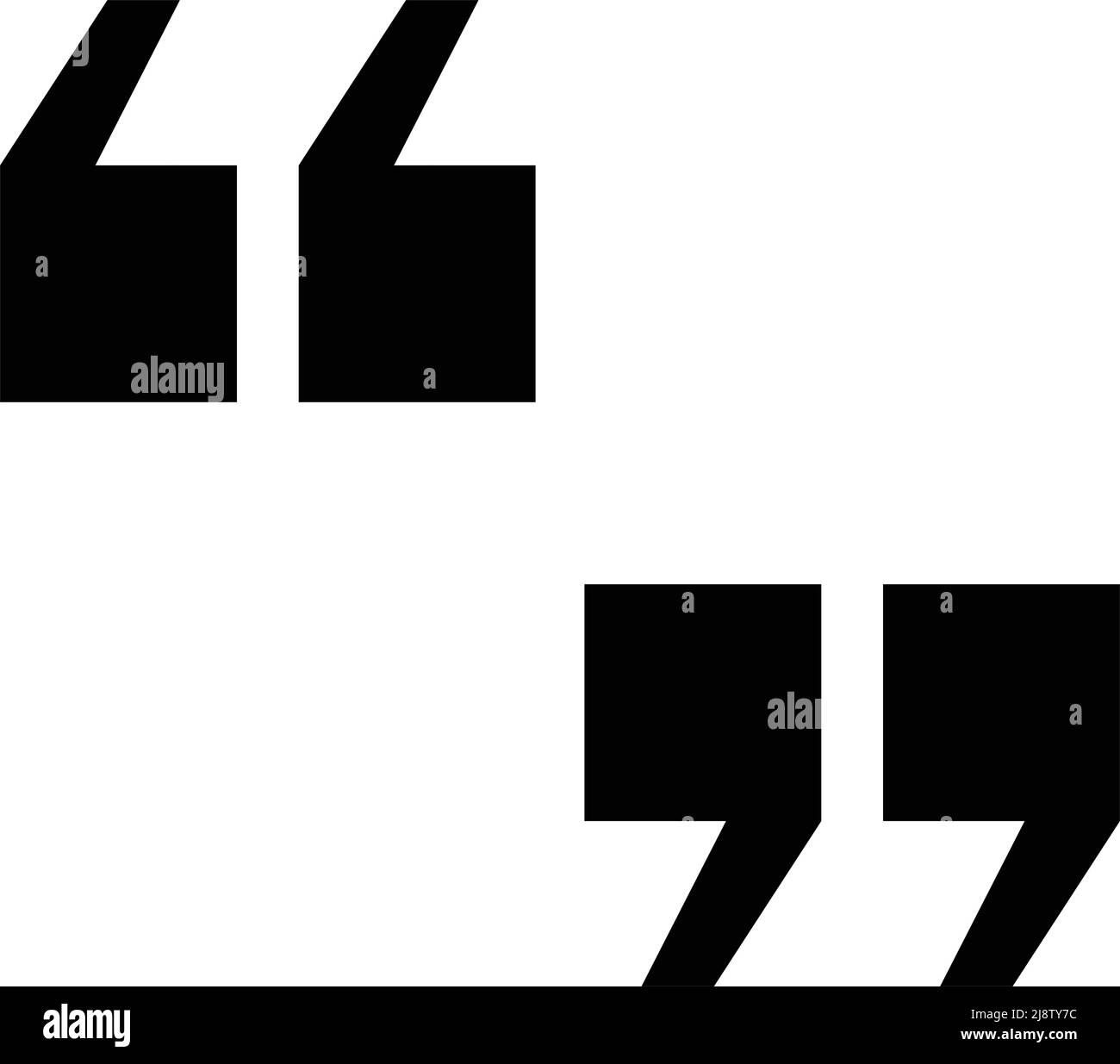 Double quotation icon. Simple vectors. Editable vector Stock Vector Image & Art - Alamy