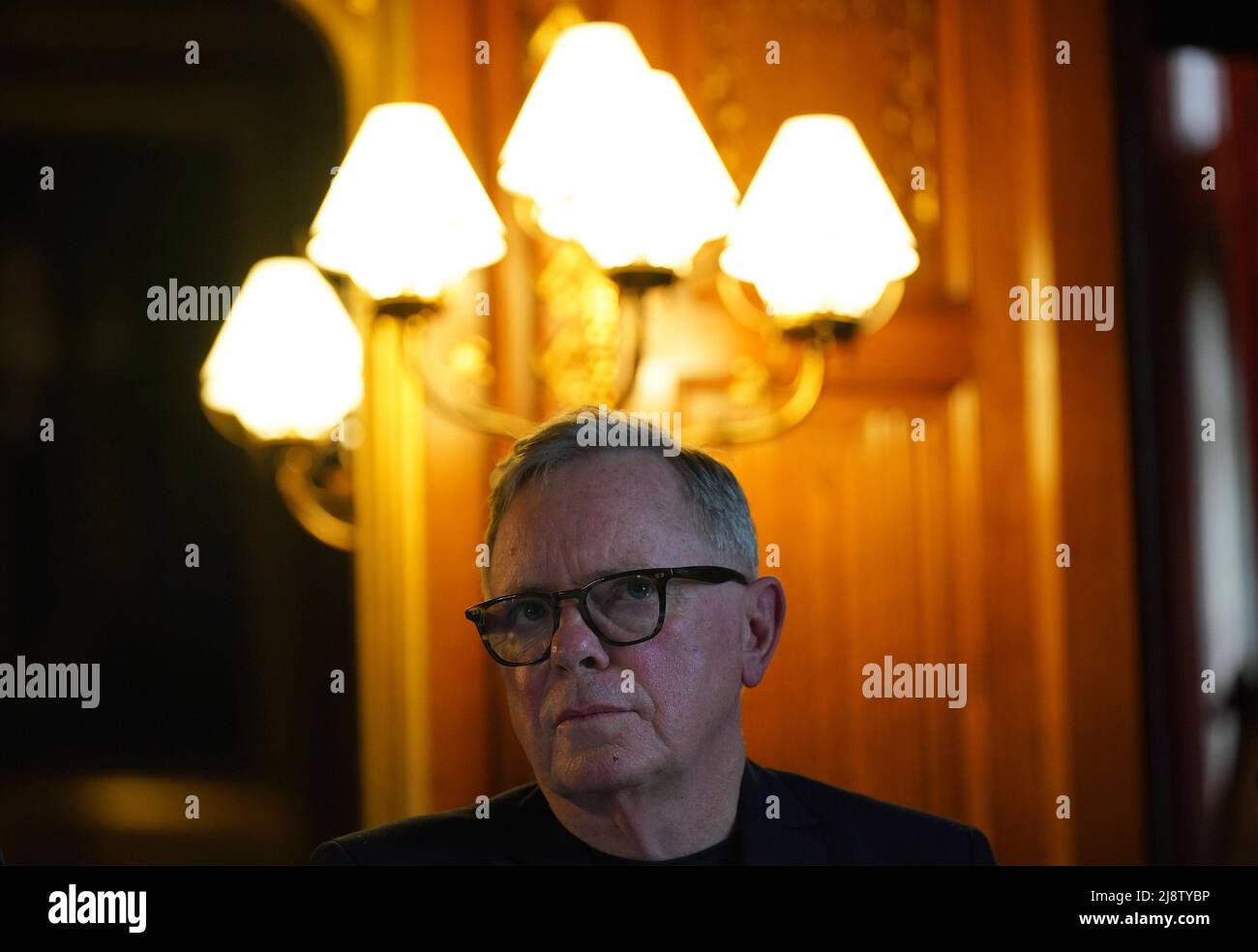 Bernard Sumner of New Order during an event discussing suicide ...