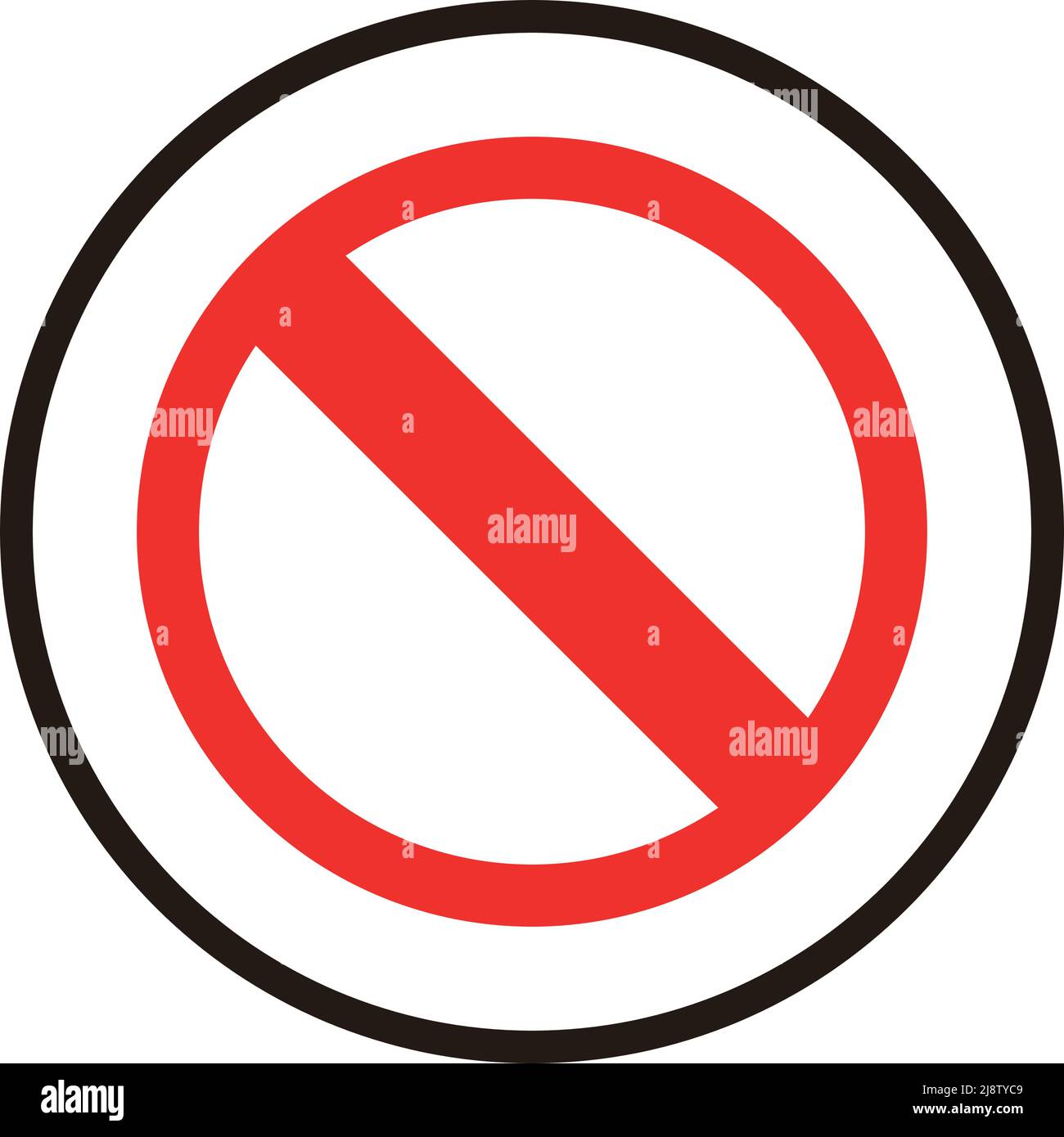 A simple vector of a stop sign. Illustration about ban or regulation ...