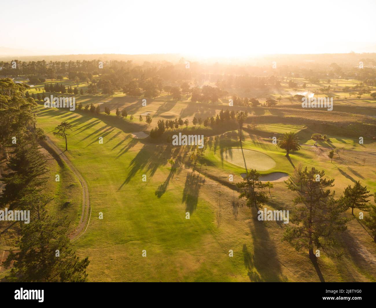 Aerial sunset landscape hi-res stock photography and images - Alamy