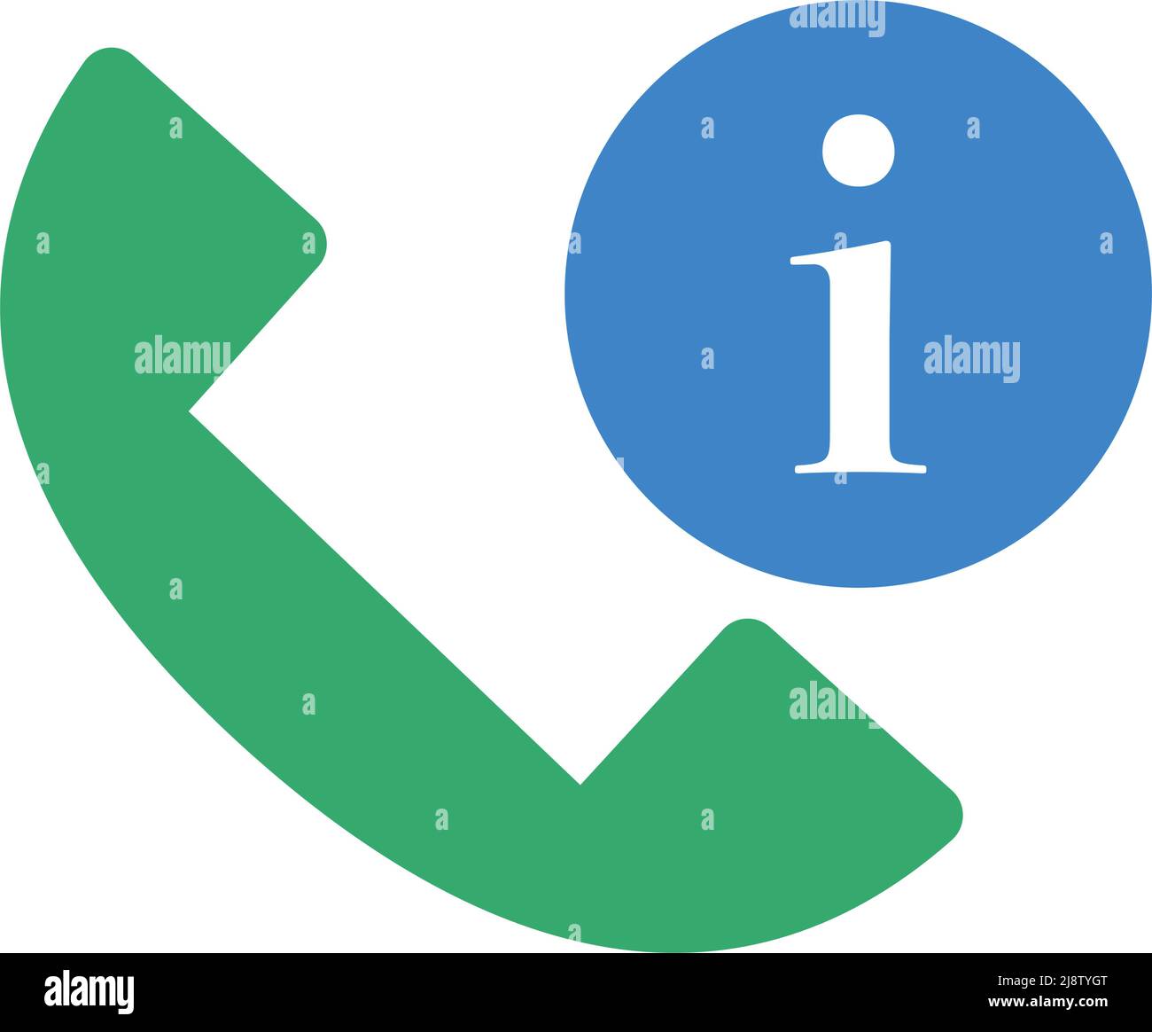 Phone and information icon. Editable vector Stock Vector Image & Art ...