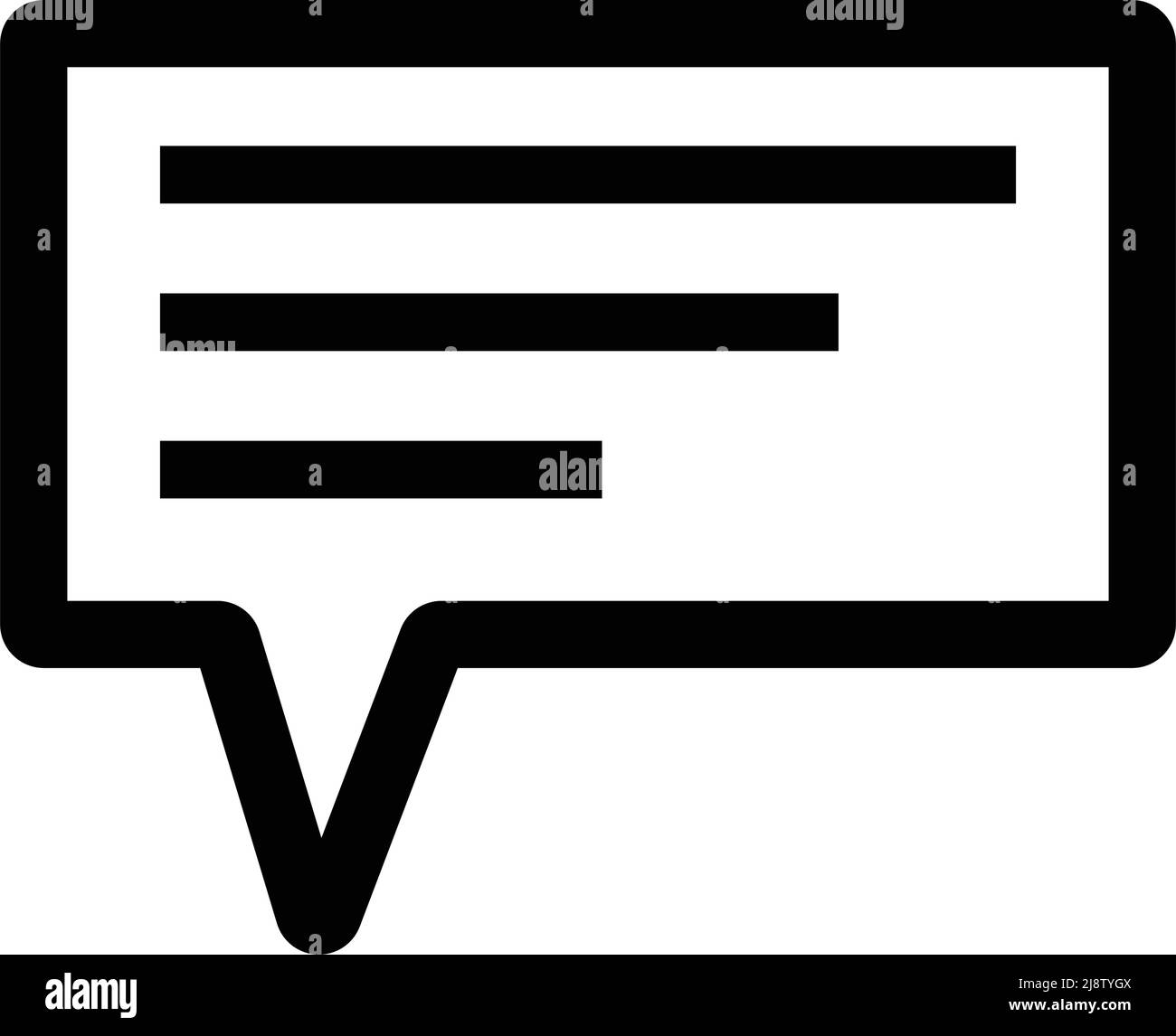 Message icon. Simple flat design vector. Editable vector Stock Vector ...