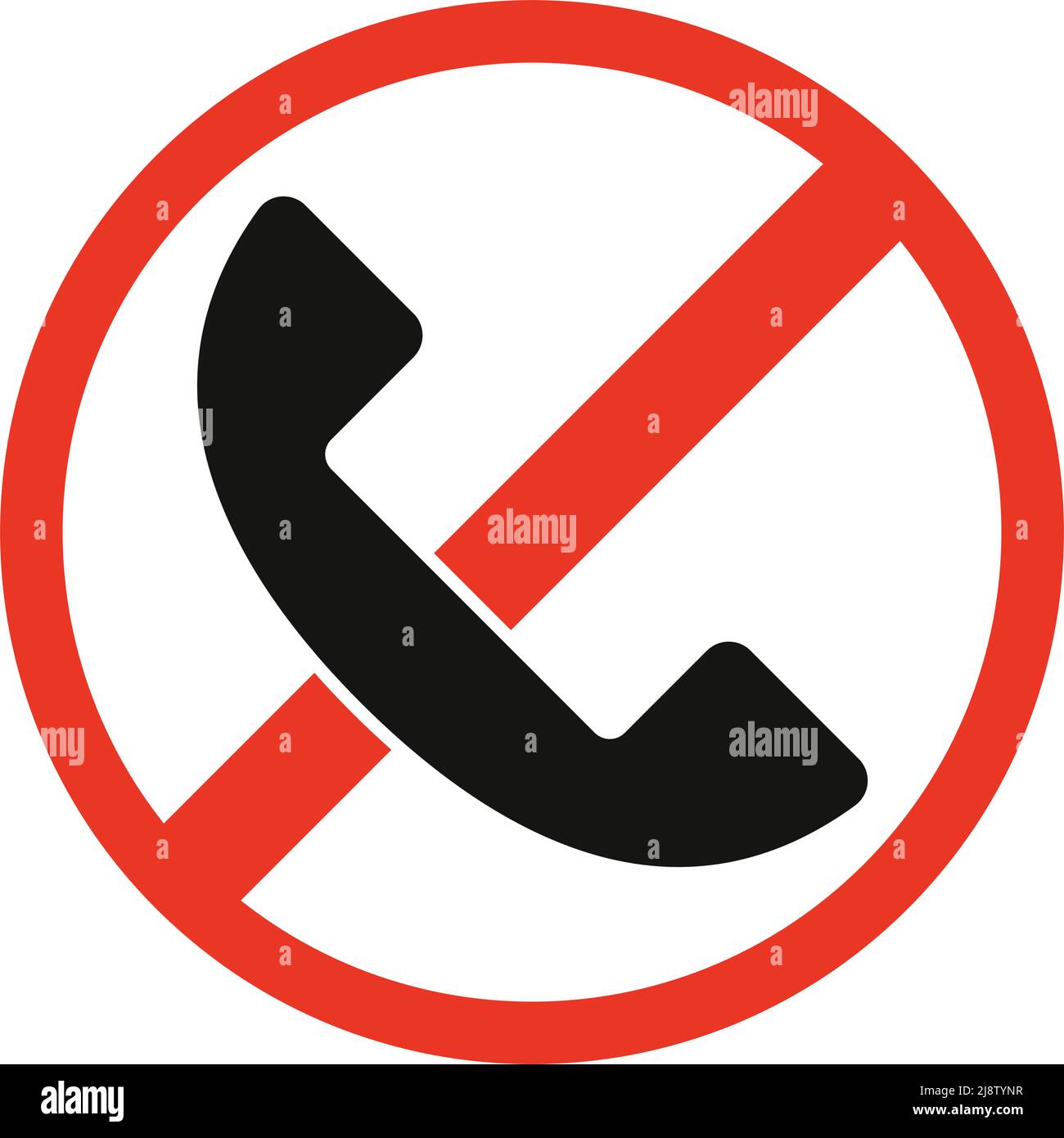 Phone and stop sign vectors. Editable vector Stock Vector Image & Art ...