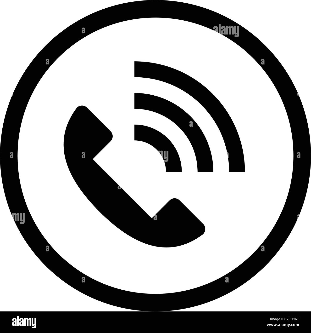 Outgoing phone call icon. Round vector. Editable vector Stock Vector ...