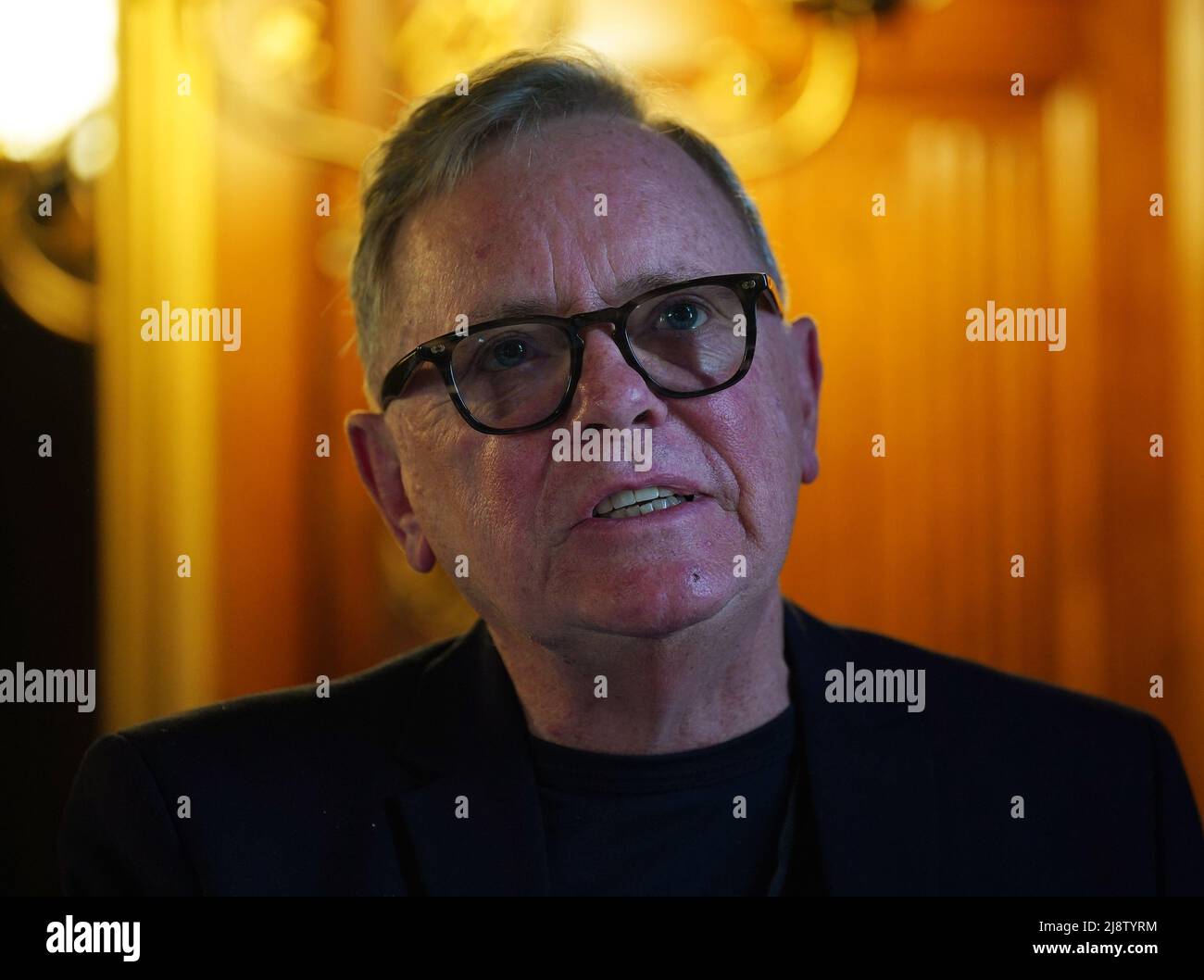 Bernard Sumner of New Order during an event discussing suicide ...