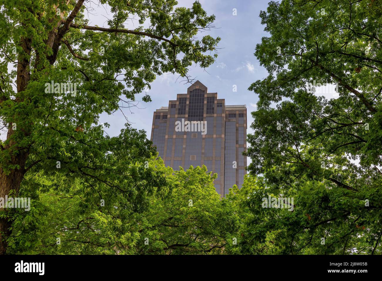 Raleigh, North Carolina, USA - May 1, 2022: Top of the Wells Fargo ...