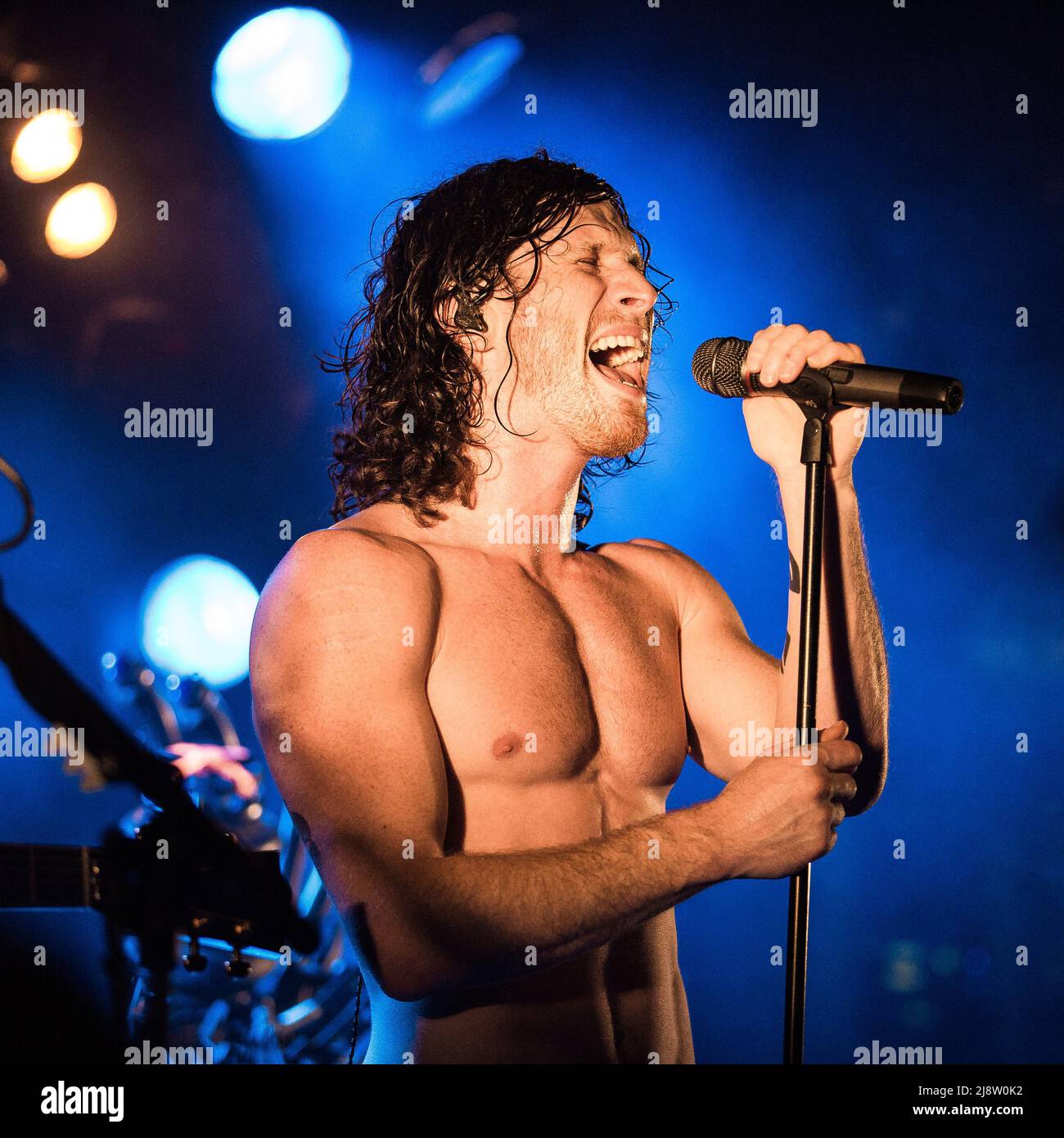 Jonny Hawkins of rock band Nothing More performing live Stock Photo - Alamy