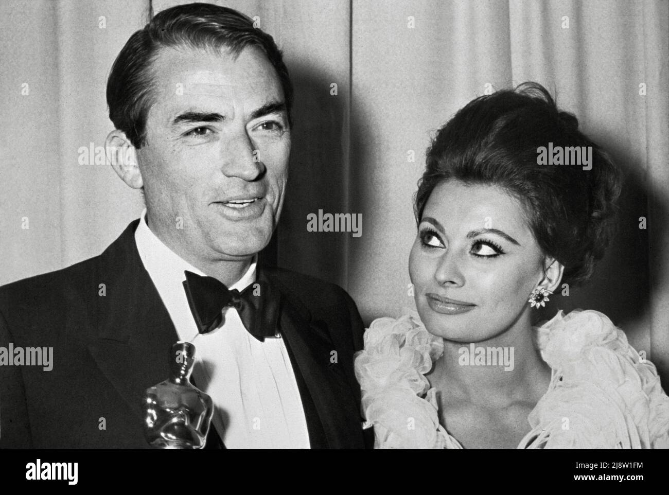 Gregory Peck, Sophia Loren, 35th Academy Awards - 1963. File Reference ...