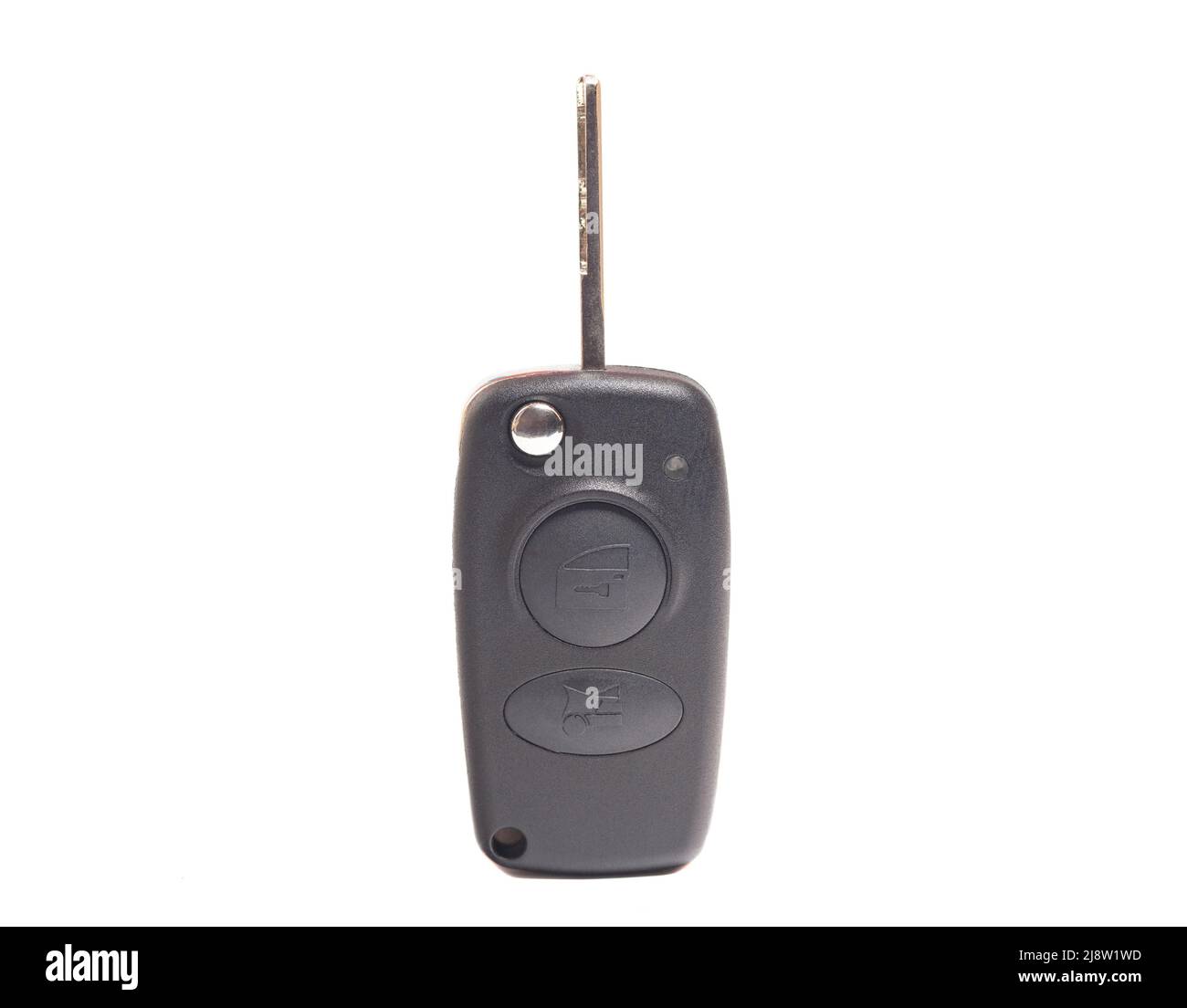 New car key isolated on white Stock Photo - Alamy