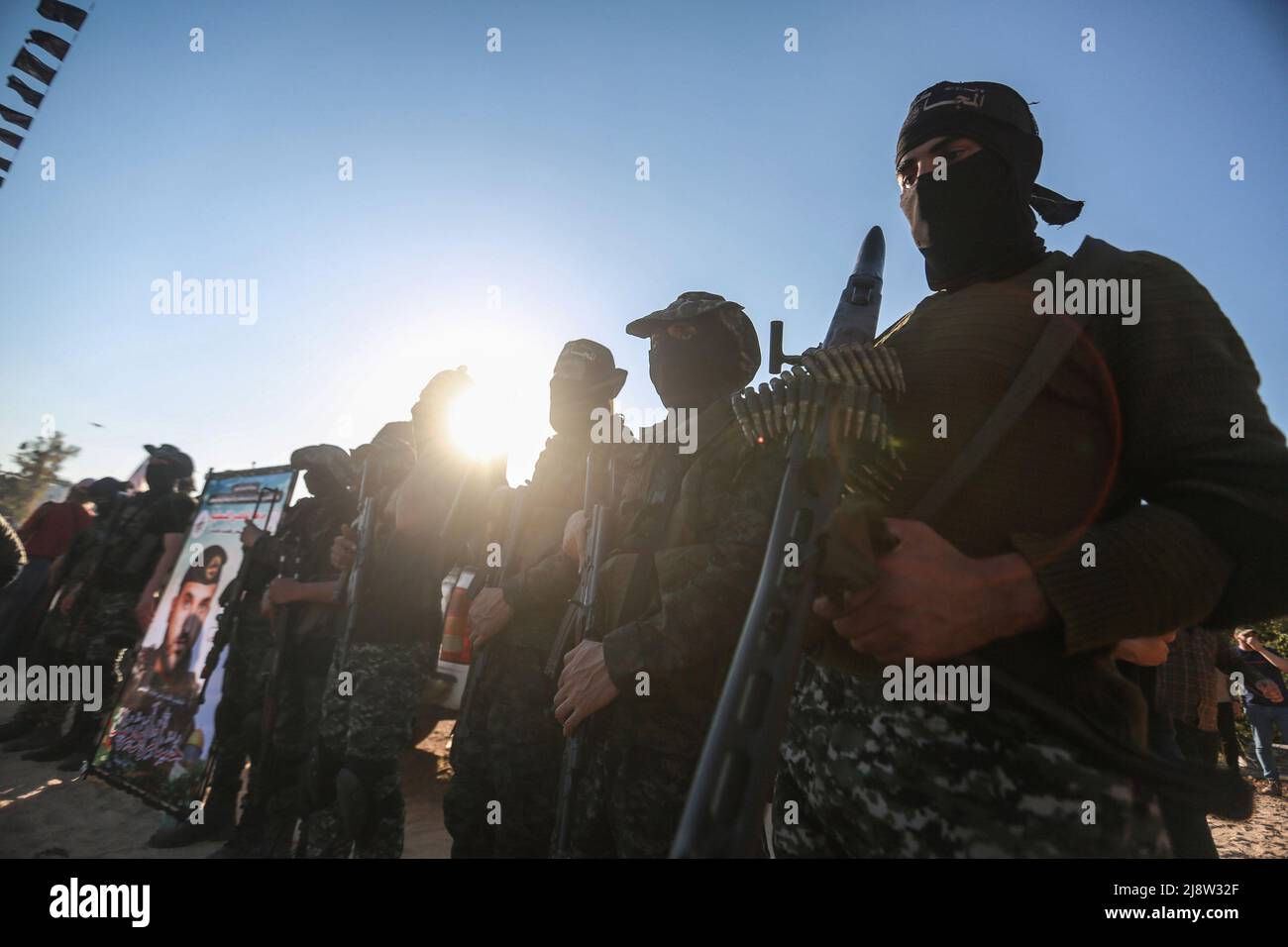 Beit Hanoun, Palestinian Territories. 18th May, 2022. Supporters of the ...